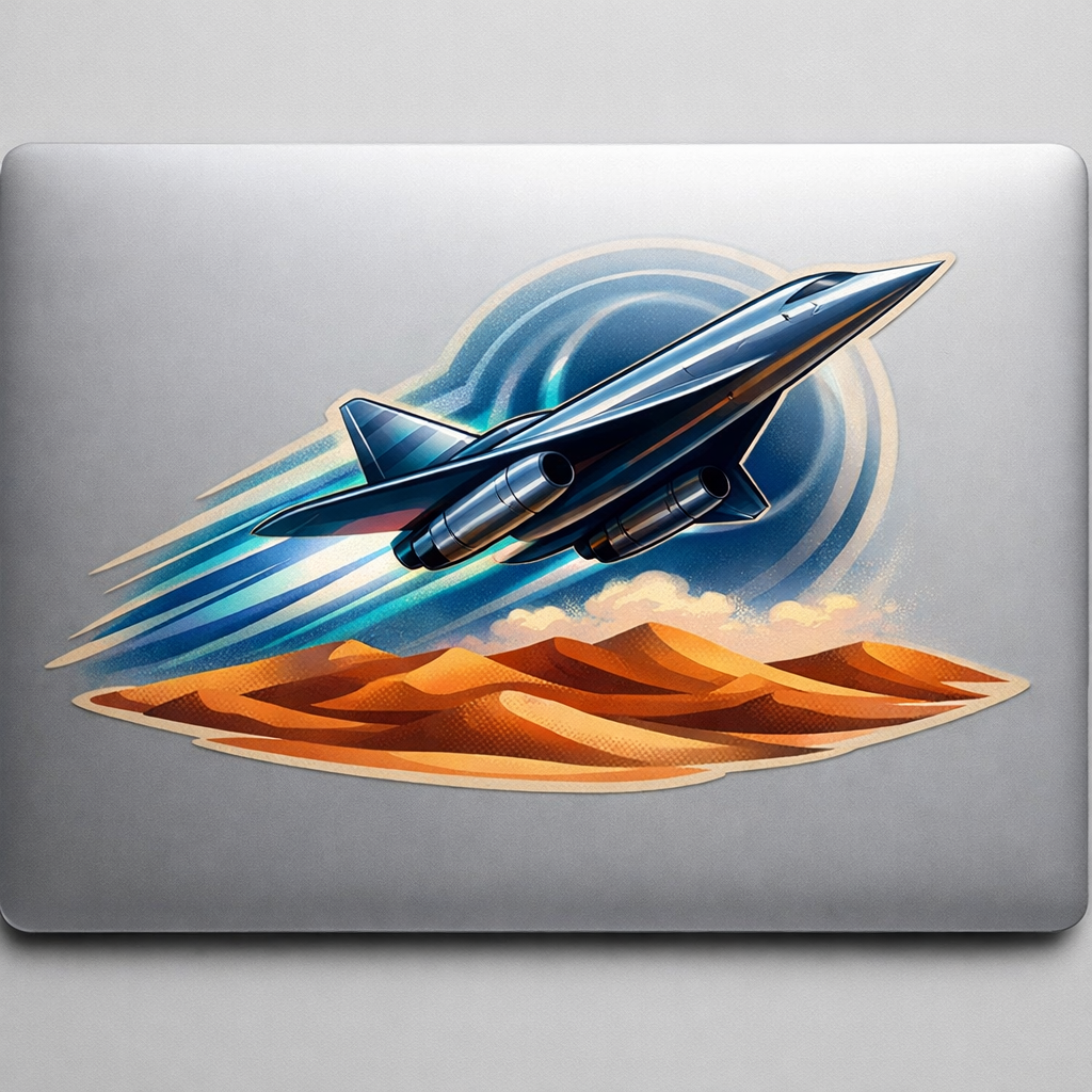 Supersonic Jet Sticker Decal | Car Window & Laptop – ADSTAVINDEC